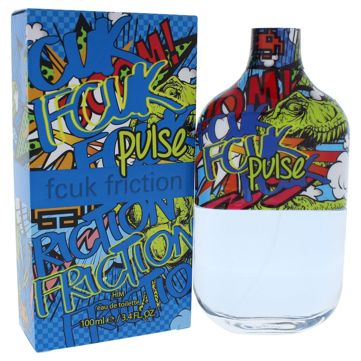 FCUK Friction Pulse Eau De Toilette Spray for Men, 3.4 Ounce – Hair ...