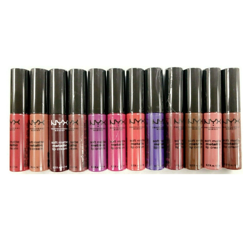 NYX PROFESSIONAL MAKEUP Soft Matte Metallic Lip Cream, Liquid Lipstick ...