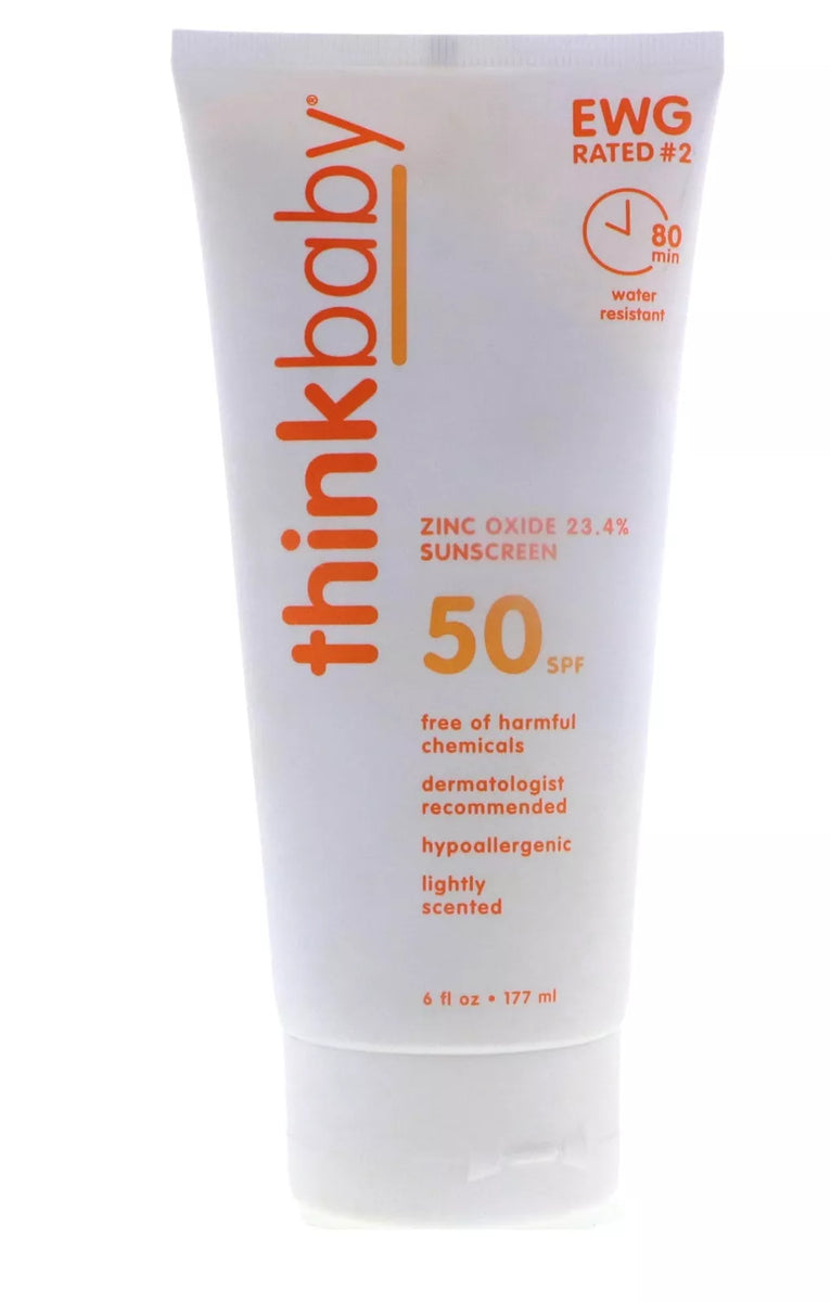Thinkbaby SPF 50+ Baby Mineral Sunscreen 6 oz – Hair Care & Beauty