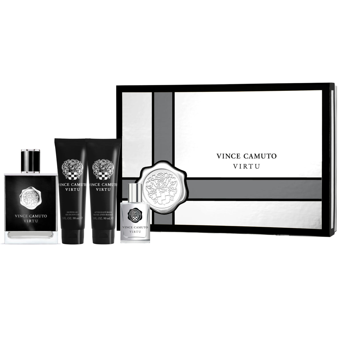 Vince Camuto Virtu Men Gift Set 4 Piece – Hair Care & Beauty